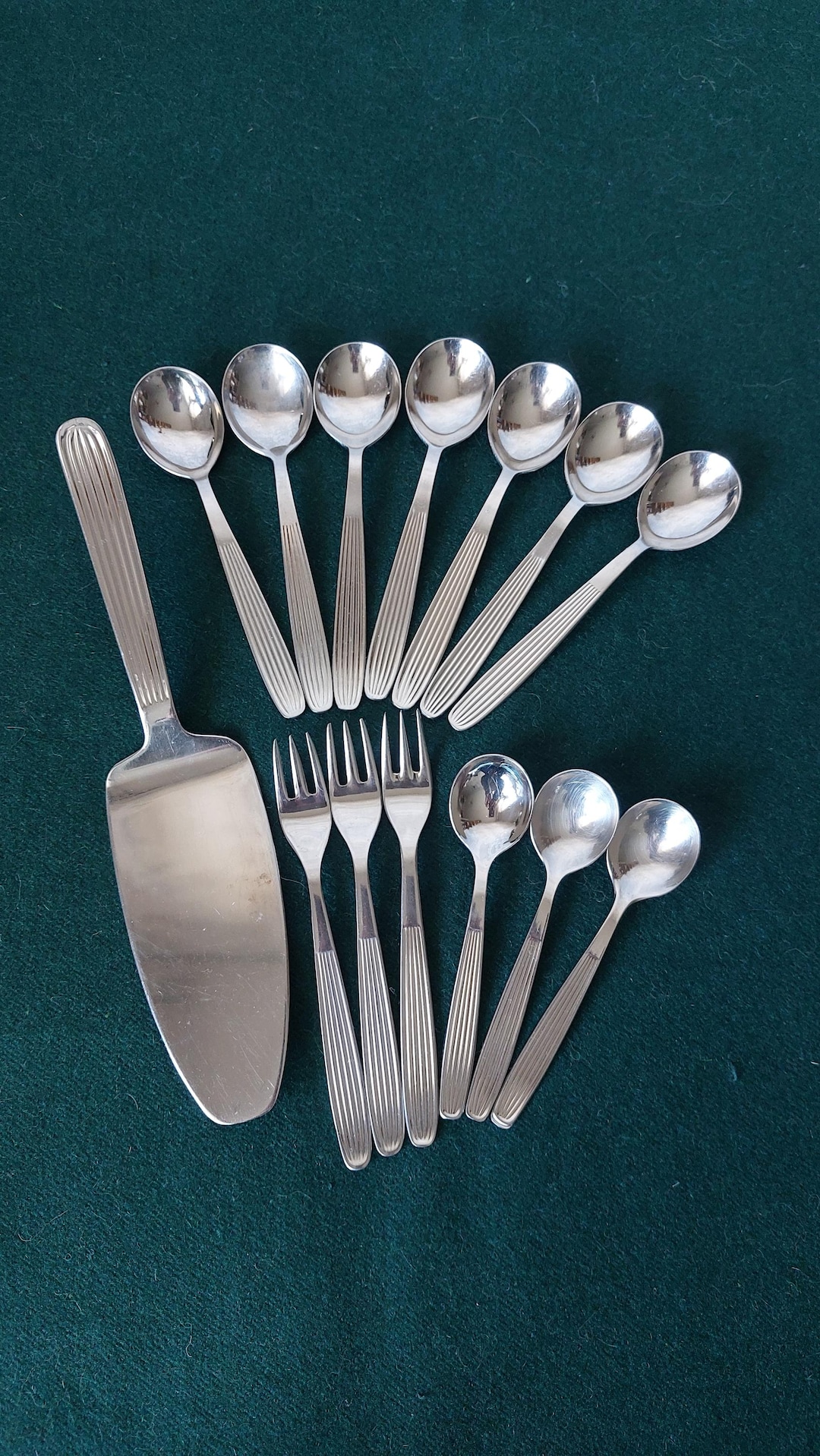 Hackman,scandia, Finland,designed by Kaj Frank,set Cutlery,14 Pieces ...