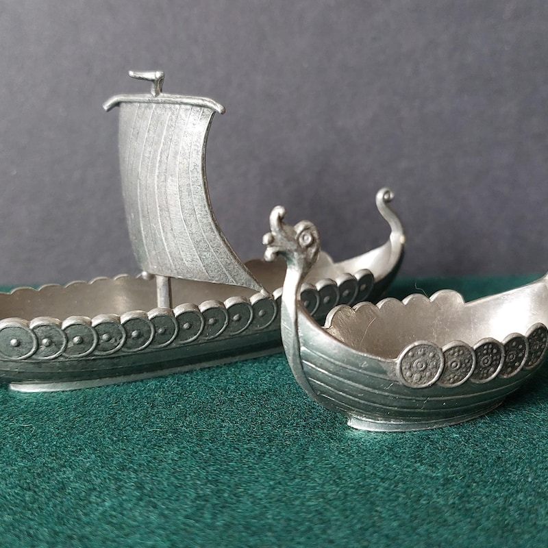 Pewter Viking Ship - Etsy UK