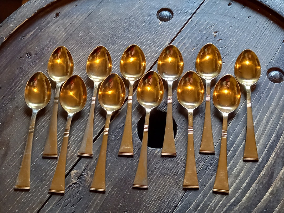 C.G. Hallberg IMA ALP, Made in Sweden 12 Alpaca Gold Plated Coffee ...