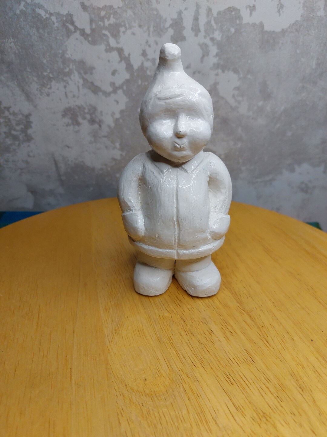Cute Ceramic Figurine of a Child. White Glaze. Scandinavian Design ...