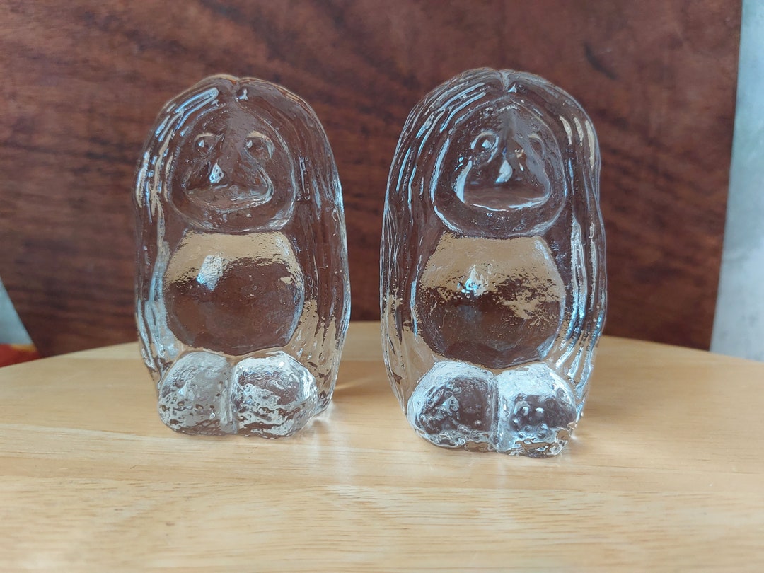 Bergdala,two Glass Figurines of a Large Trolls,sweden - Etsy