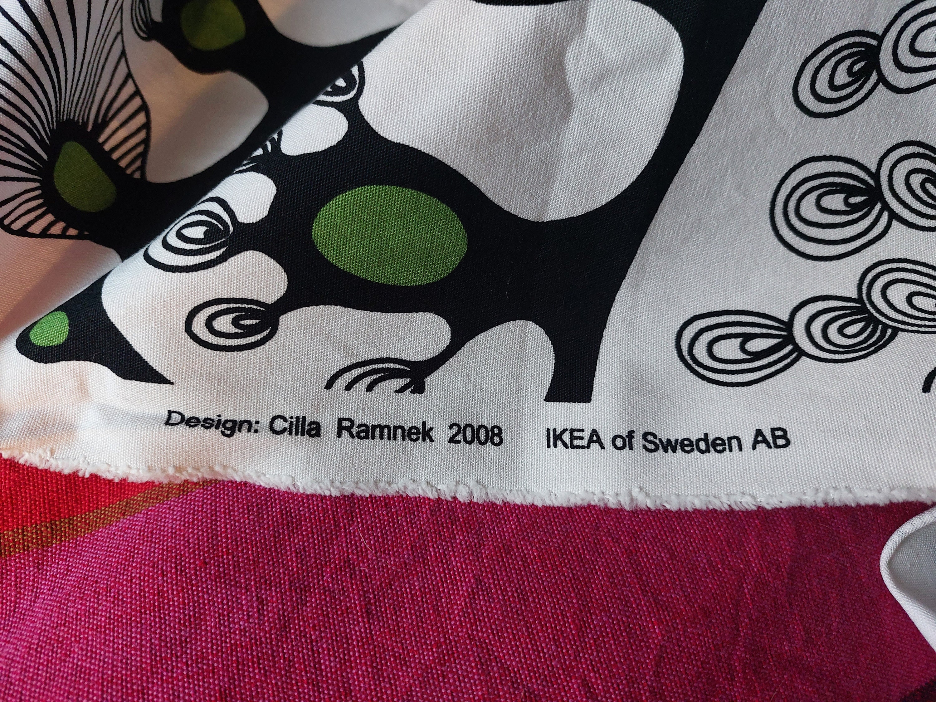 Baumwollstoff. Entwurf Cilla Ramnek 2008 IKEA of Sweden AB - Etsy.de