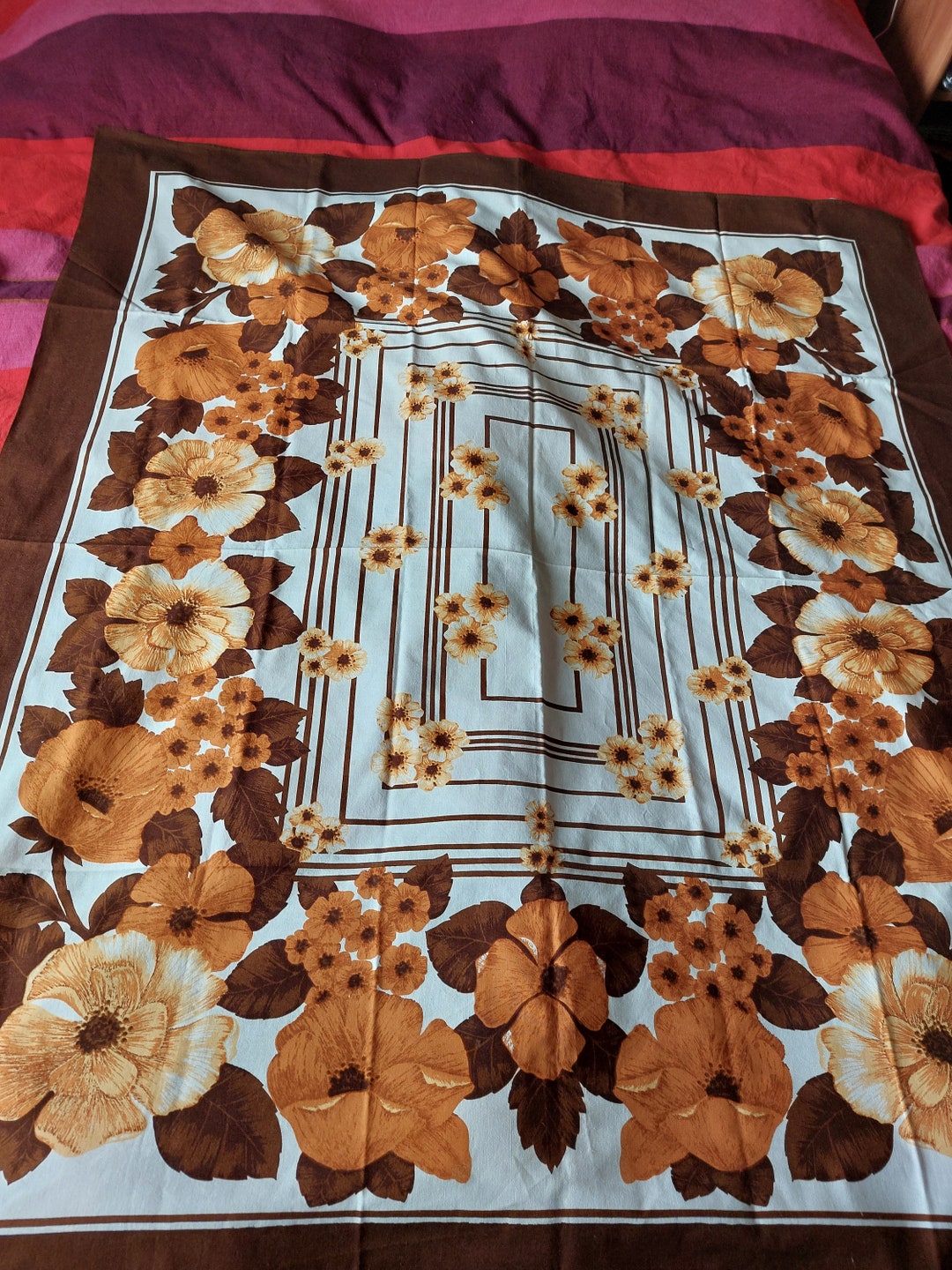 Finlayson of Finland ,vintage 1970s Floral Design ,retro ,cotton ...