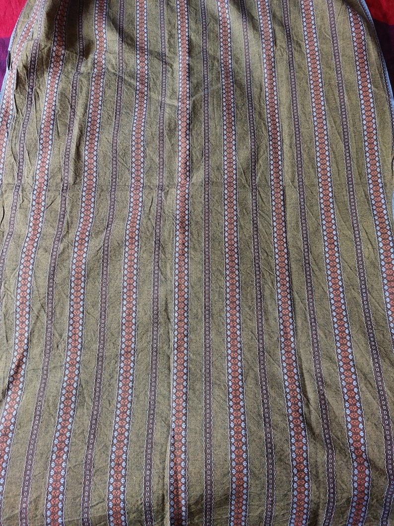 Woven Fabric, Retro Upholstery Fabric Khaki Color With Beige Brown ...