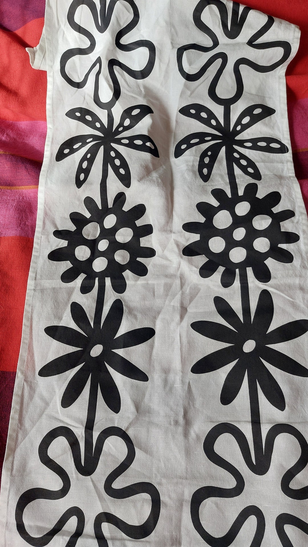 Klippan,design Lotta Glave,narrow Tablecloth/table Runner,flowers ...