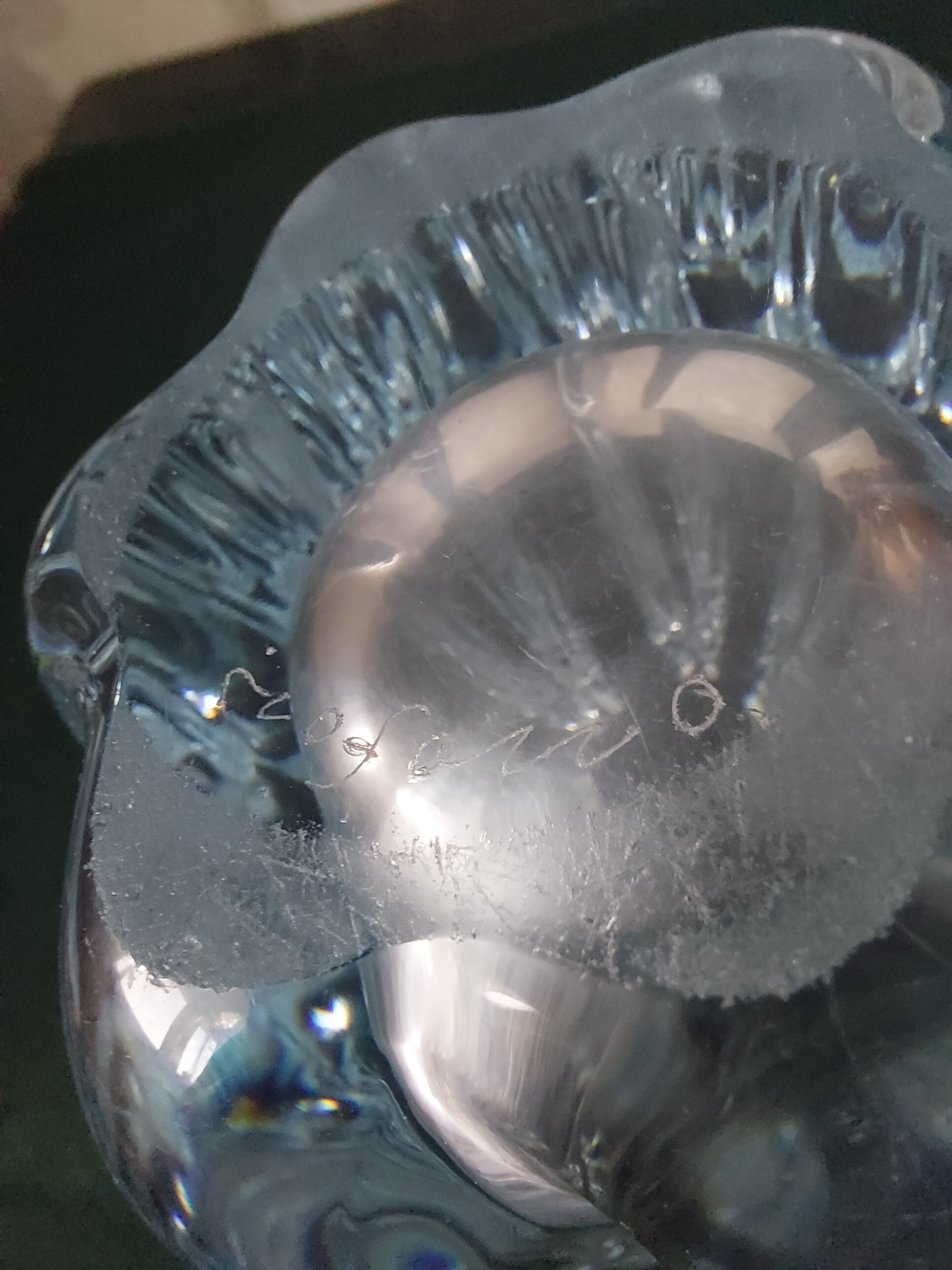 Orrefors Stella Polaris Ice Blue Glass Vase - Vicke Lindstrand Design ...
