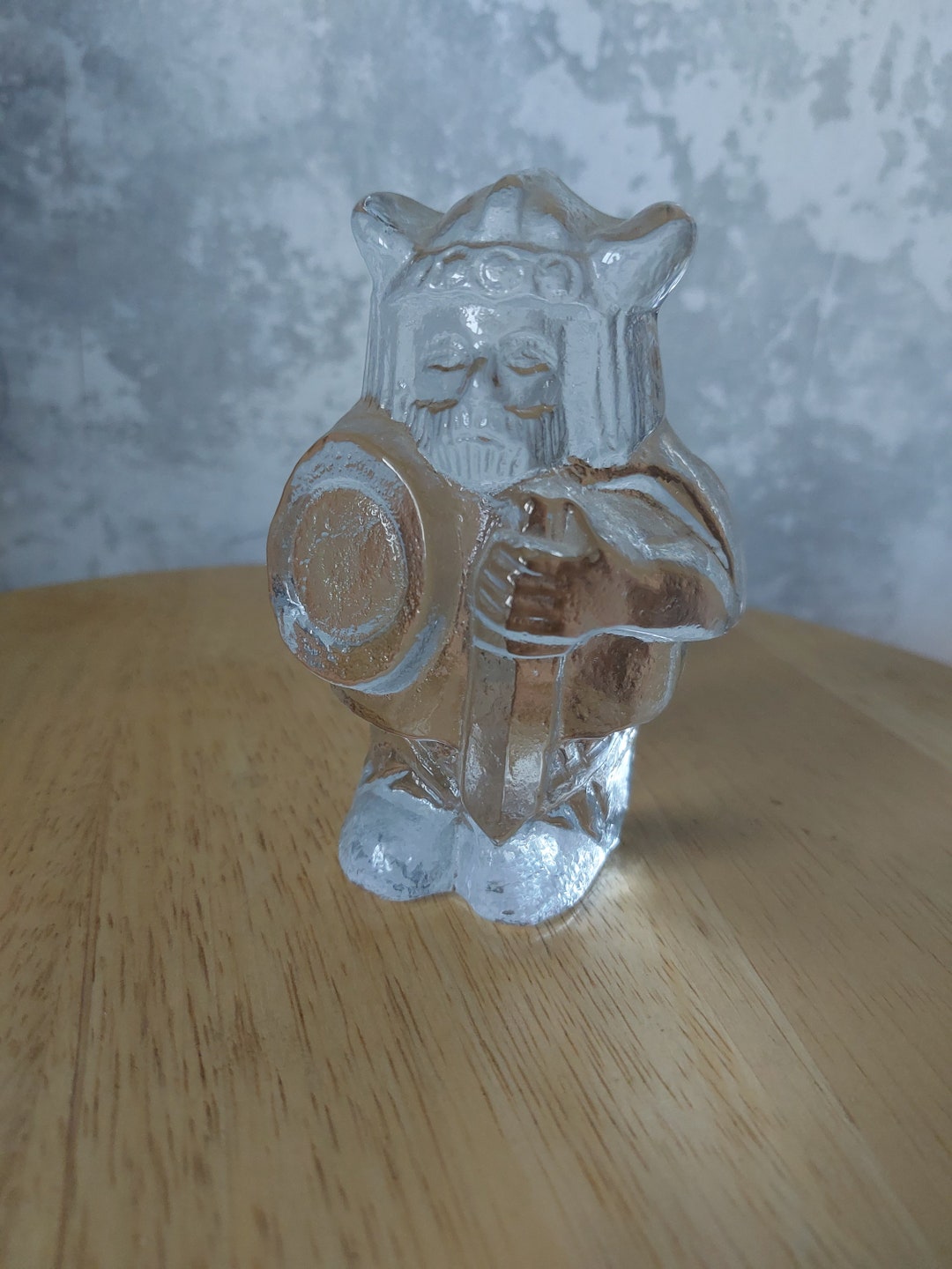 Pukeberg,glass Figurine Viking, Paperweight , Sweden - Etsy