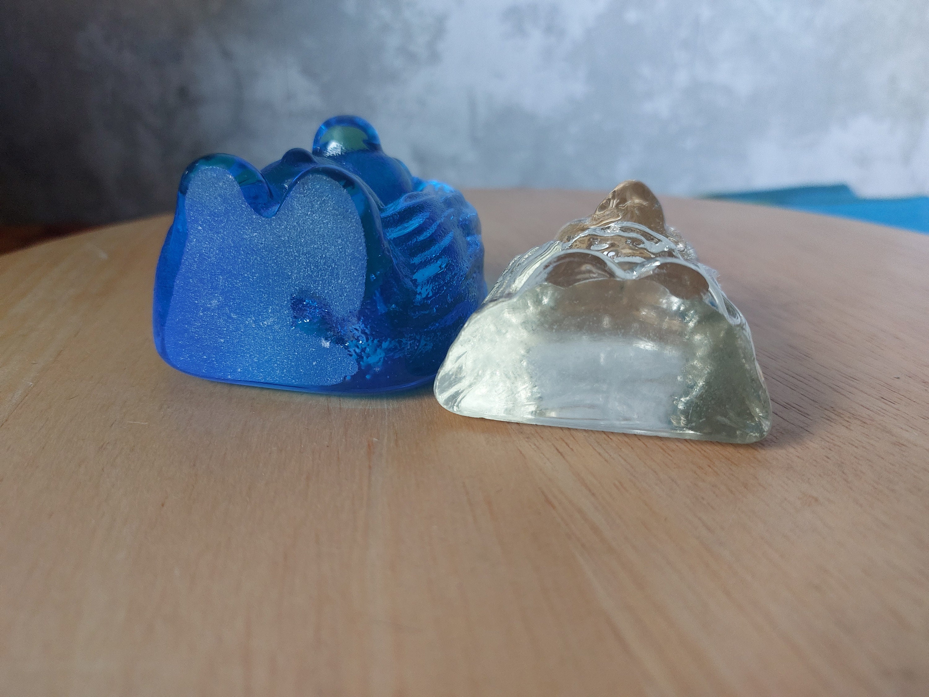 Swedish Glass Trolls.pair of Small Bergdala Glass Trolls.blue - Etsy