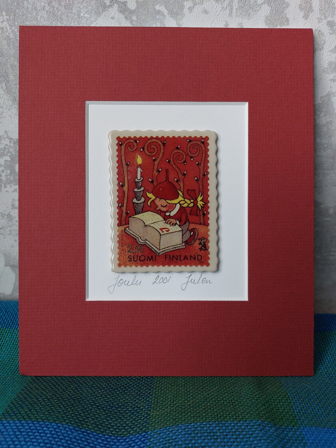 Vintage Ceramic Card / Wall Decor . Design Pekka Vuori,2001 Christmas ...