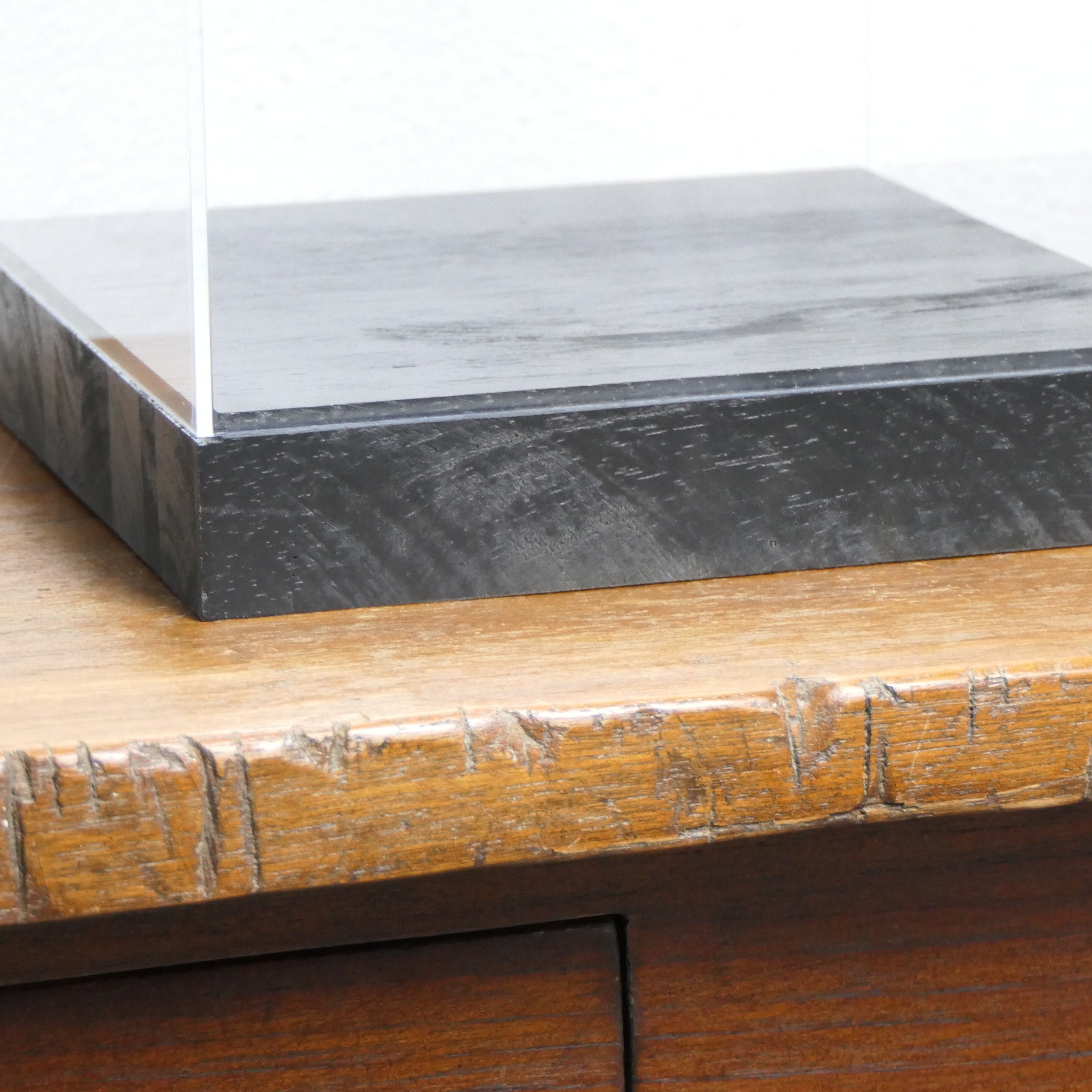 Acrylic Showcase, Display Case, With Black Wooden Base 20 X 20 X 40 Cm ...