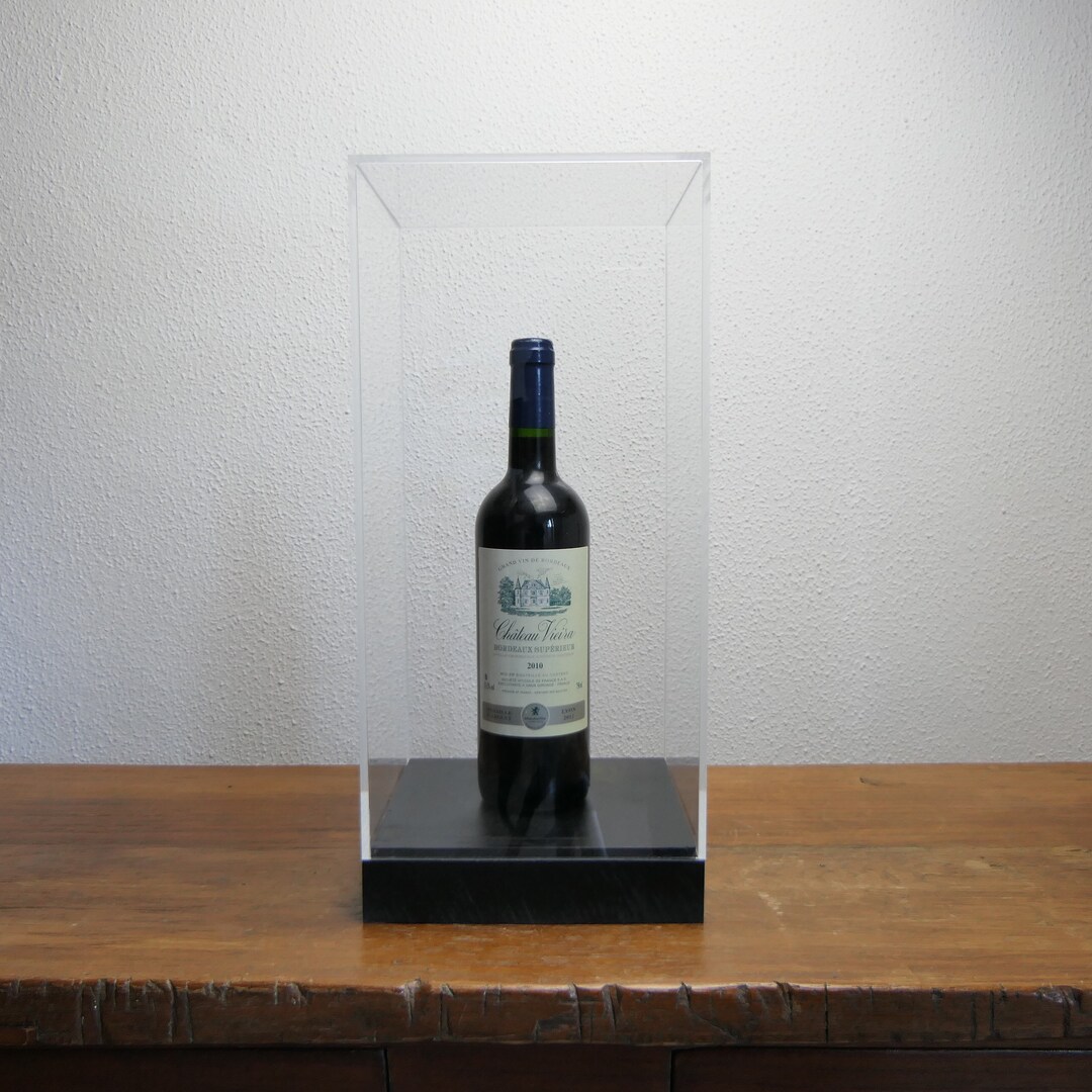 Acrylic Showcase, Display Case, With Black Wooden Base 20 X 20 X 40 Cm ...