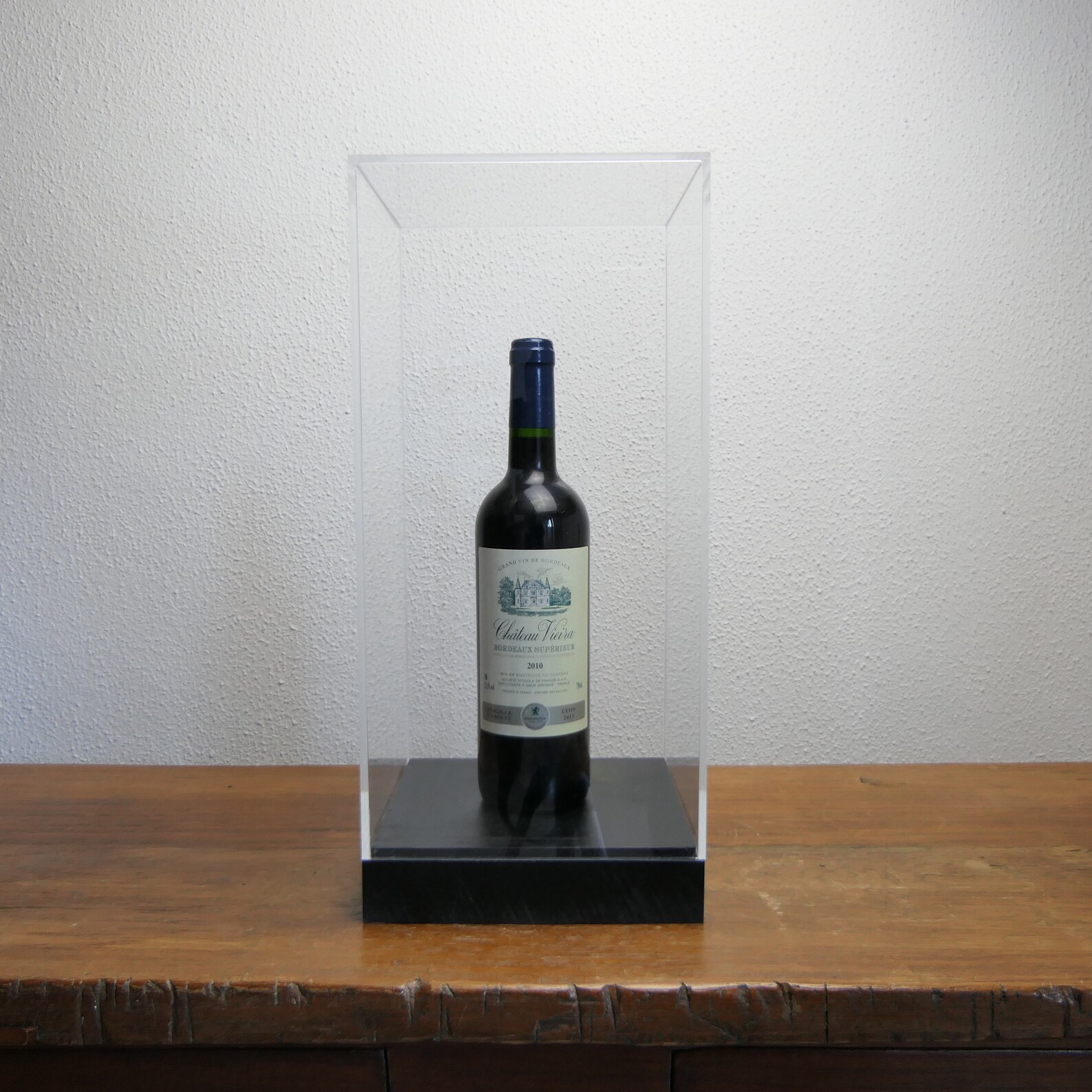 Acrylic Showcase, Display Case, With Black Wooden Base 20 X 20 X 40 Cm ...