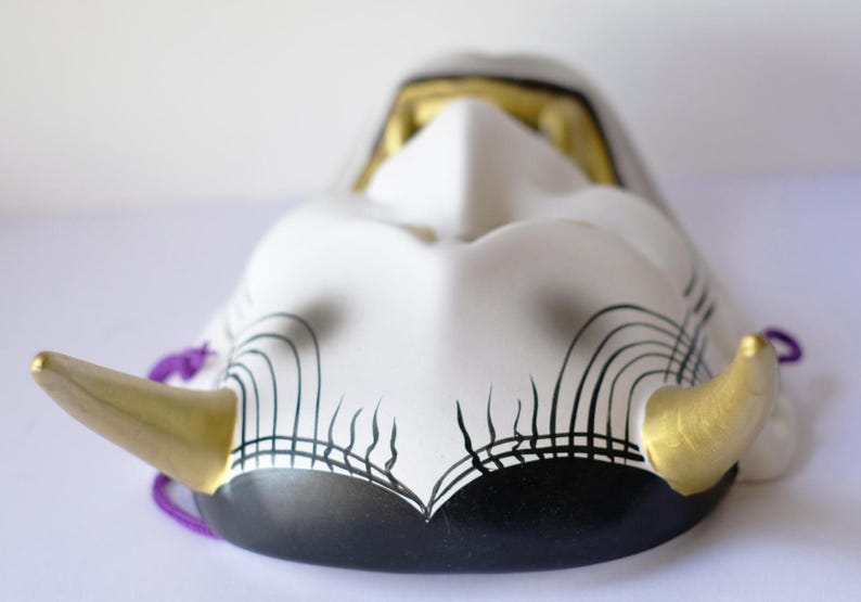 Vintage Japanese Ceramic Noh Masks, Han-nyamen - Etsy