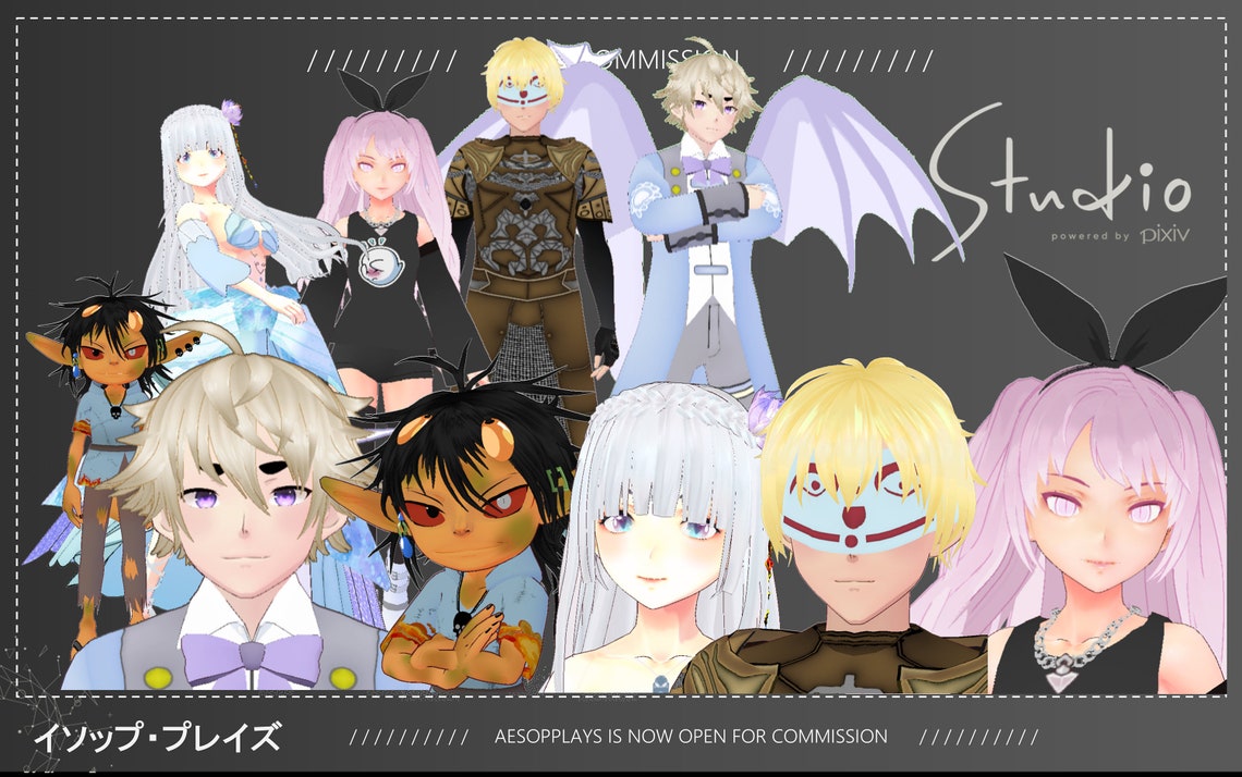 Vtuber and Vrchat Custom Avatar Commission for Streaming and Games - Etsy
