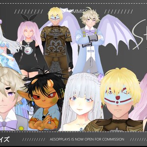 Vtuber and Vrchat Custom Avatar Commission for Streaming and Games - Etsy