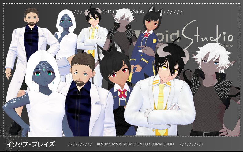 Vtuber and Vrchat Custom Avatar Commission for Streaming and Games - Etsy