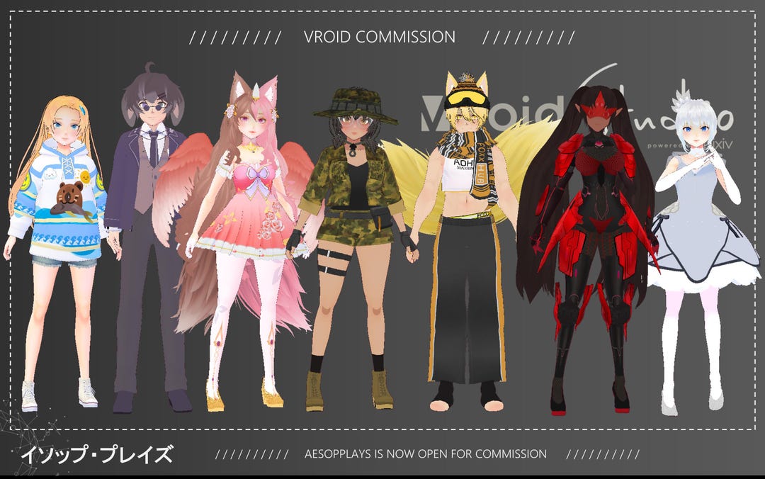 Vtuber and Vrchat Custom Avatar Commission for Streaming and Games - Etsy