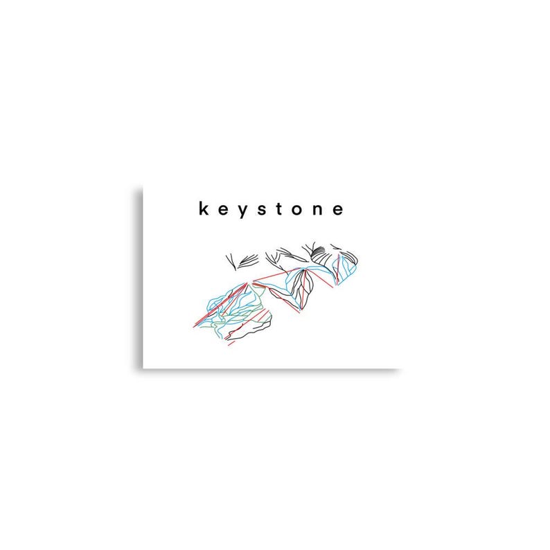 Keystone Ski Map Poster - Etsy
