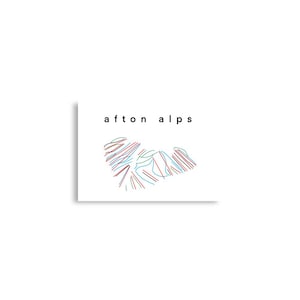 Afton Alps Ski Map Poster - Etsy