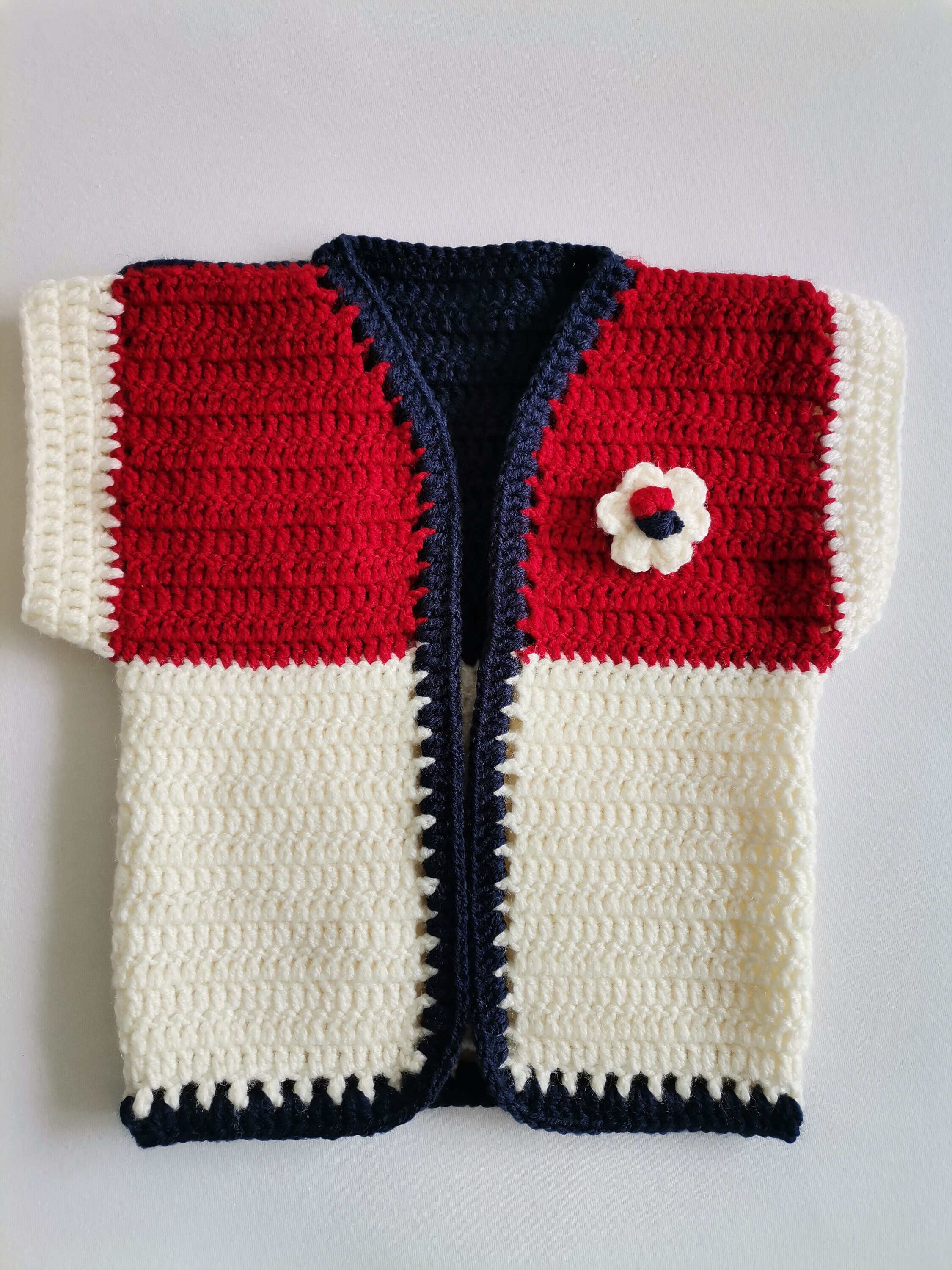 KNIT BABY CARDIGAN, Baby Cardigan, Red Wool Sweater, Handmade Knitted ...