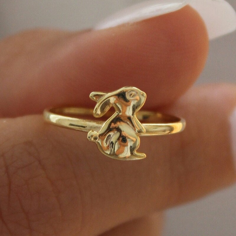Rabbit Ring - Etsy
