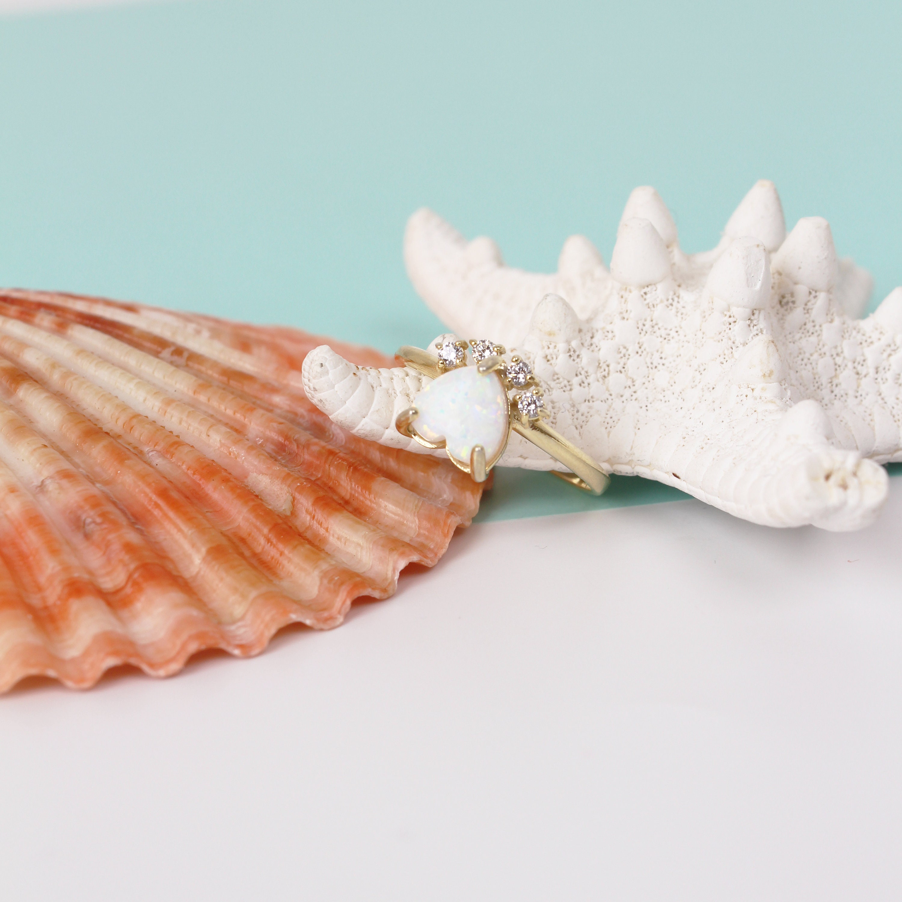 Gold Paw Ring Gold Opal Ring Dog Paw Ring Cat Paw Ring - Etsy