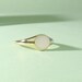14k Solid Gold Baby Signet Ring: Engravable Minimalist Pinky Ring - Etsy