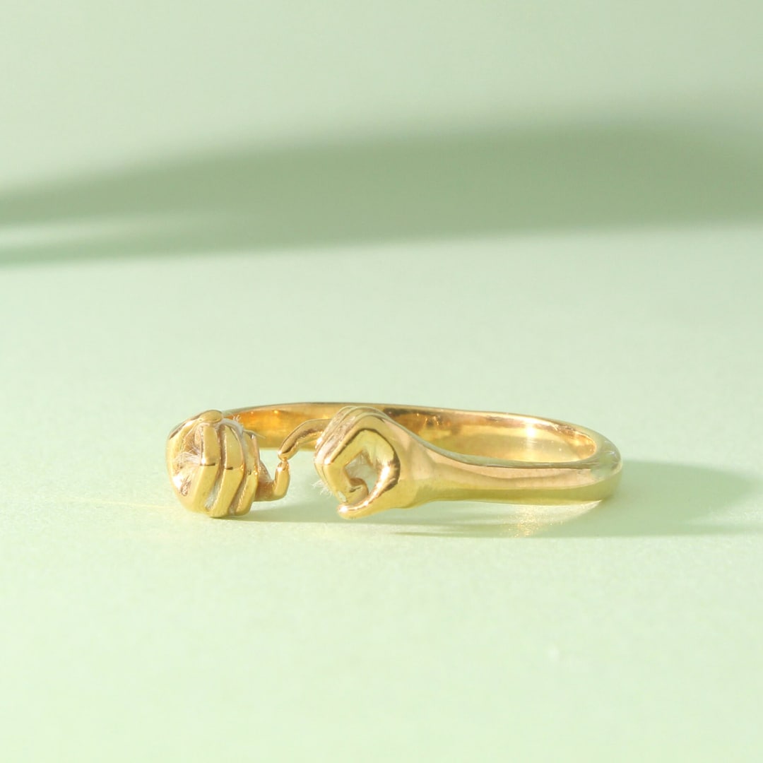 Gold Promise 14k Gold Friendship Ring Dainty 10k Gold Friendship Gift ...