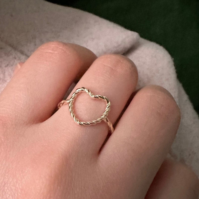 Heart Shape Rings - Etsy