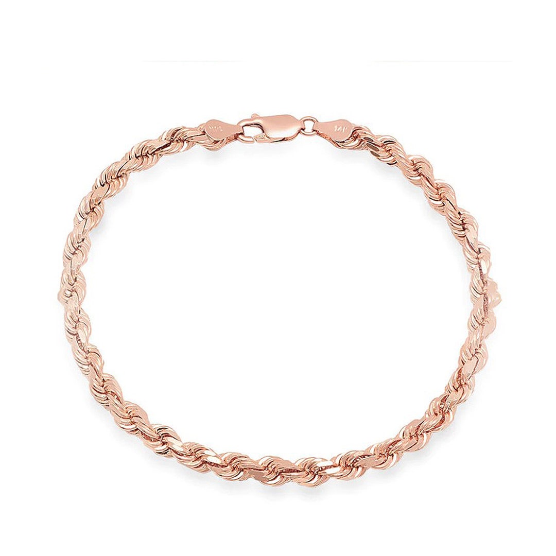 Gold Rope Bracelet Dainty Rose Gold 14k Bracelets Adjustable Bracelets ...
