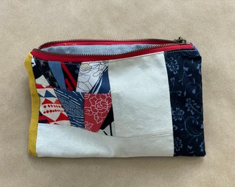 3-small Handmade Fabric Patchwork Pouch With Flex Frame Closure - Etsy