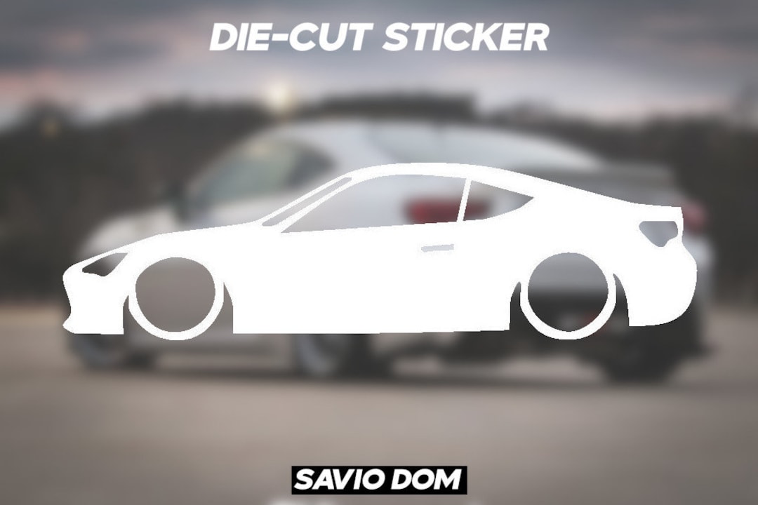 Japanese JDM Sticker | Toyota GT86/FRS/BRZ | Die-cut Silhouette Vinyl ...