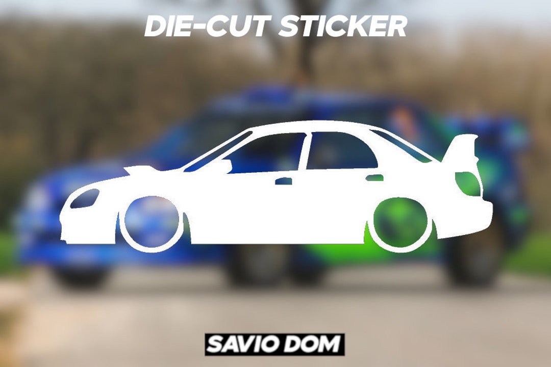 Japanese JDM Sticker | 2004 Subaru WRX | Die-cut Silhouette Vinyl Decal ...