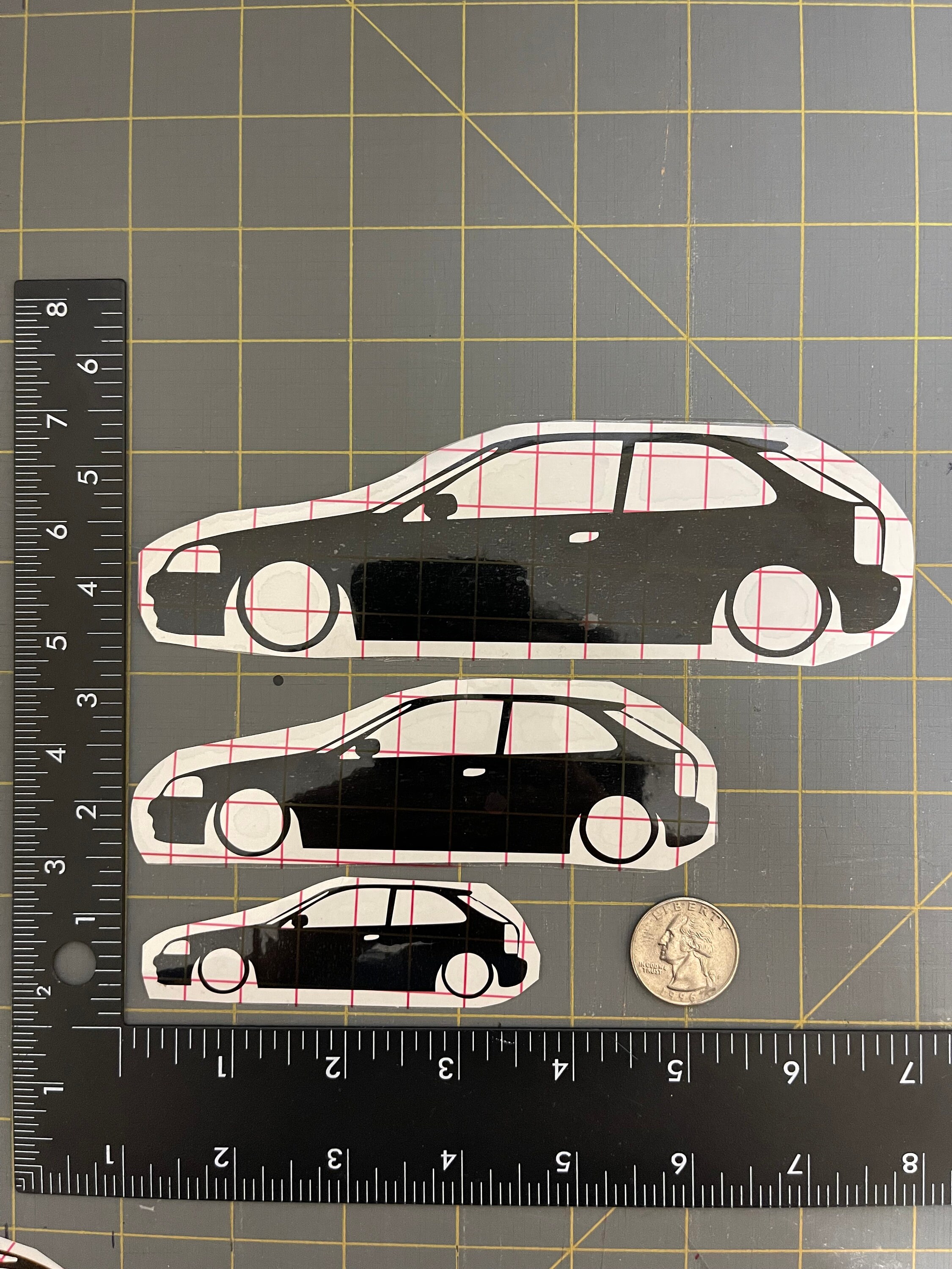 Japanese JDM Sticker Honda Civic Die-cut Silhouette Vinyl Decal ...