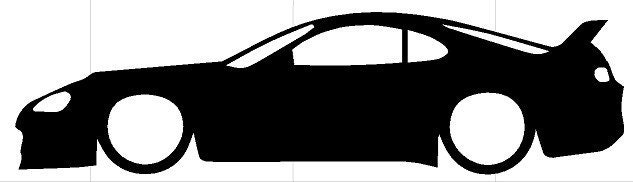 Japanese JDM Sticker | Toyota Supra MK4 | Die-cut Silhouette Vinyl ...