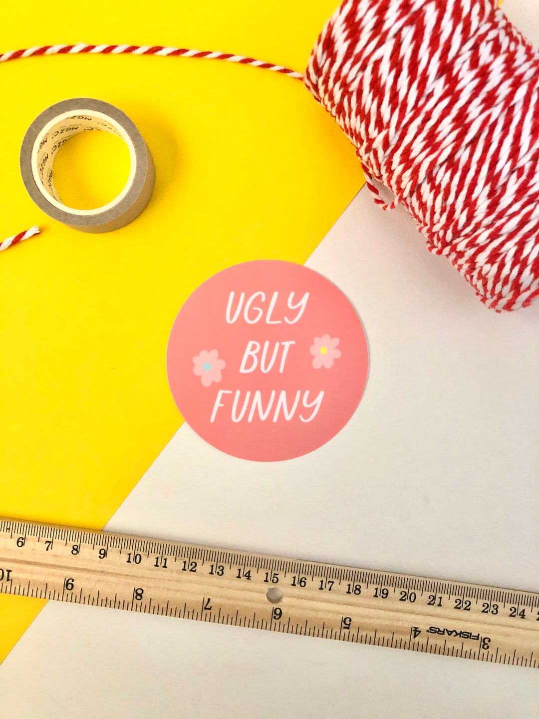 Vinyl Ugly but Funny Stickers Funny Stickers Laptop - Etsy