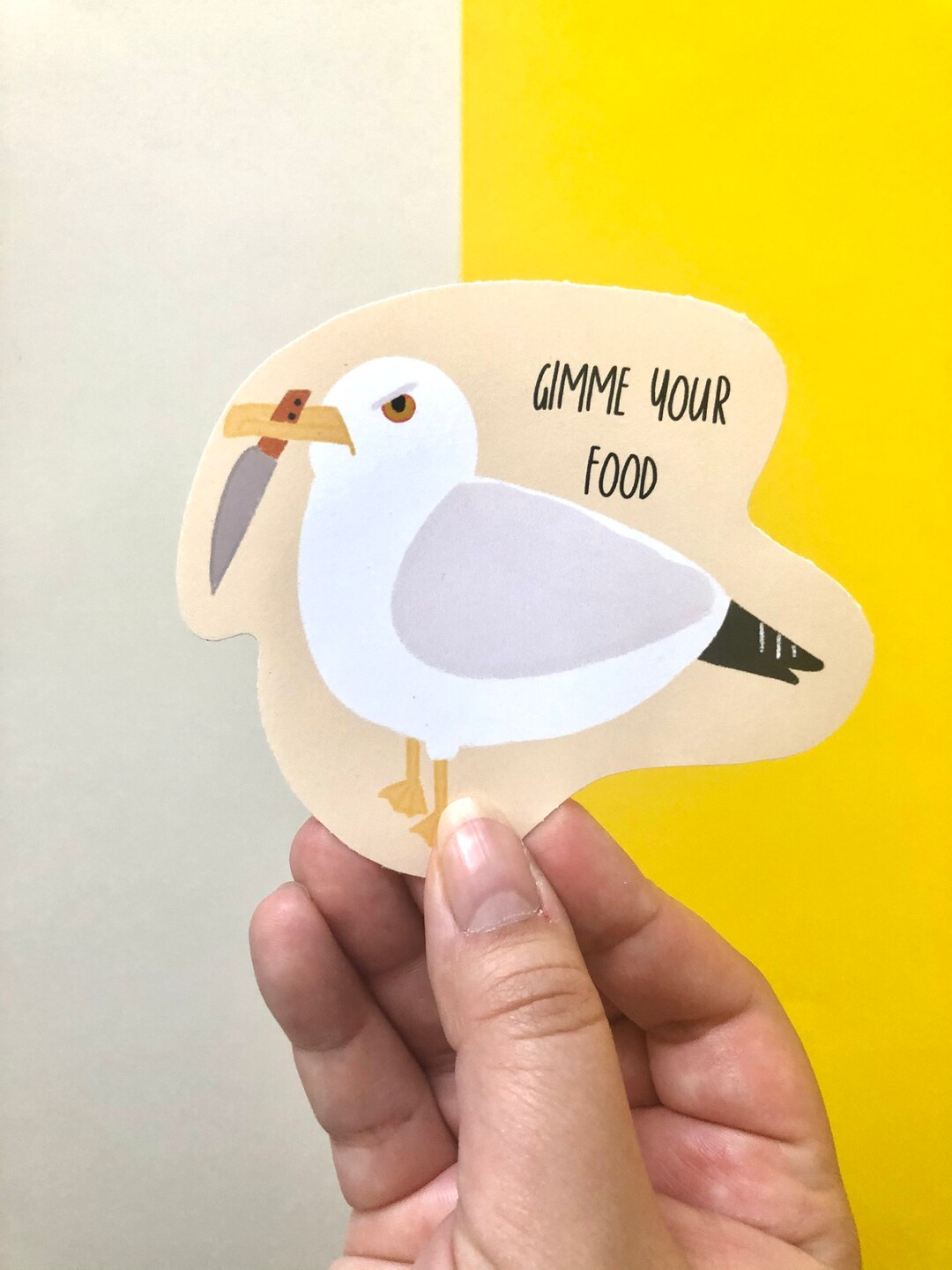 Large Evil Seagull Sticker Funny Stickers Waterproof Stickers Vinyl ...