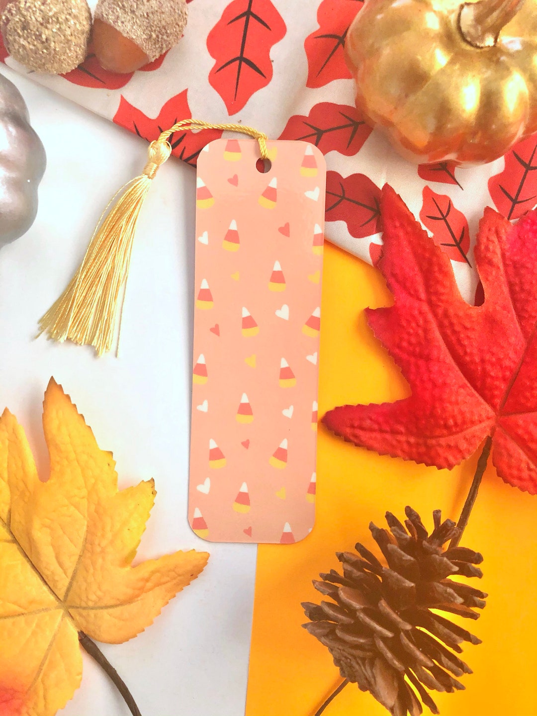 Candy Corn Bookmark Cute Bookmarks Handmade Bookmarks Halloween ...
