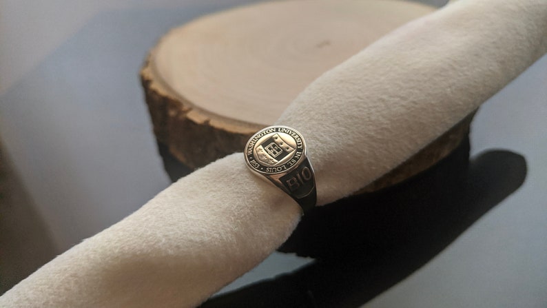Silver Custom College Class Ring High School Class Ring | Etsy