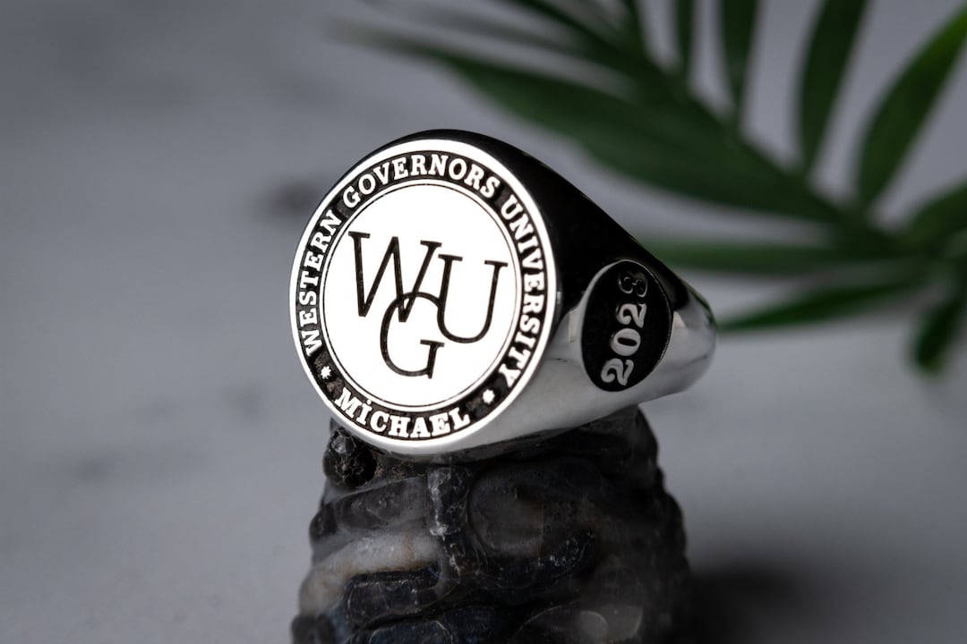 Western Governors University, Silver Custom College Class Ring, High ...