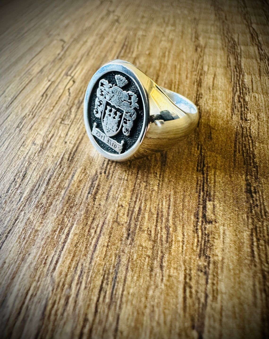 Family Crest Signet Ring Silver Coat of Arms Signet Ring - Etsy