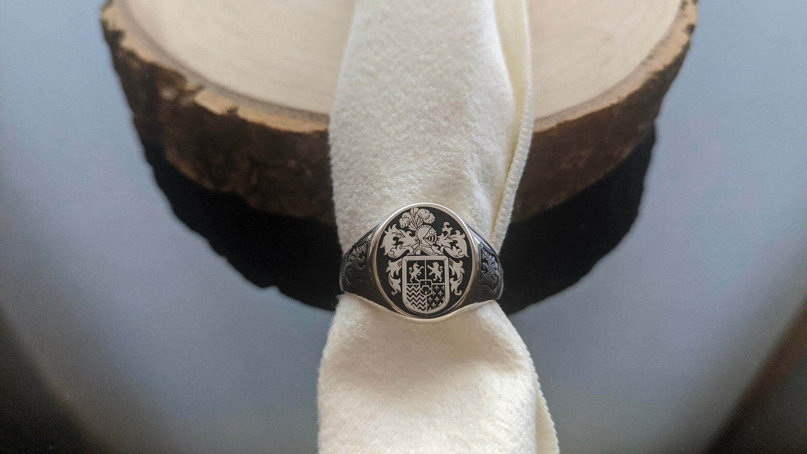 Silver Family Crest Rings Crest Ring Coat of Arms Signet - Etsy