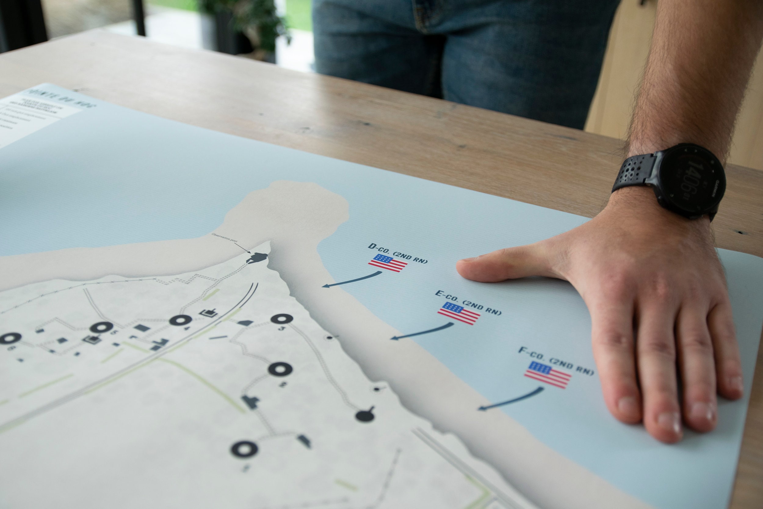 Pointe Du Hoc Map - D-day Landings in Detail - Digital Print ...