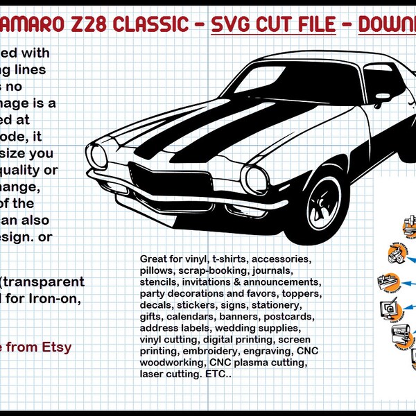 Chevy Camaro Svg - Etsy