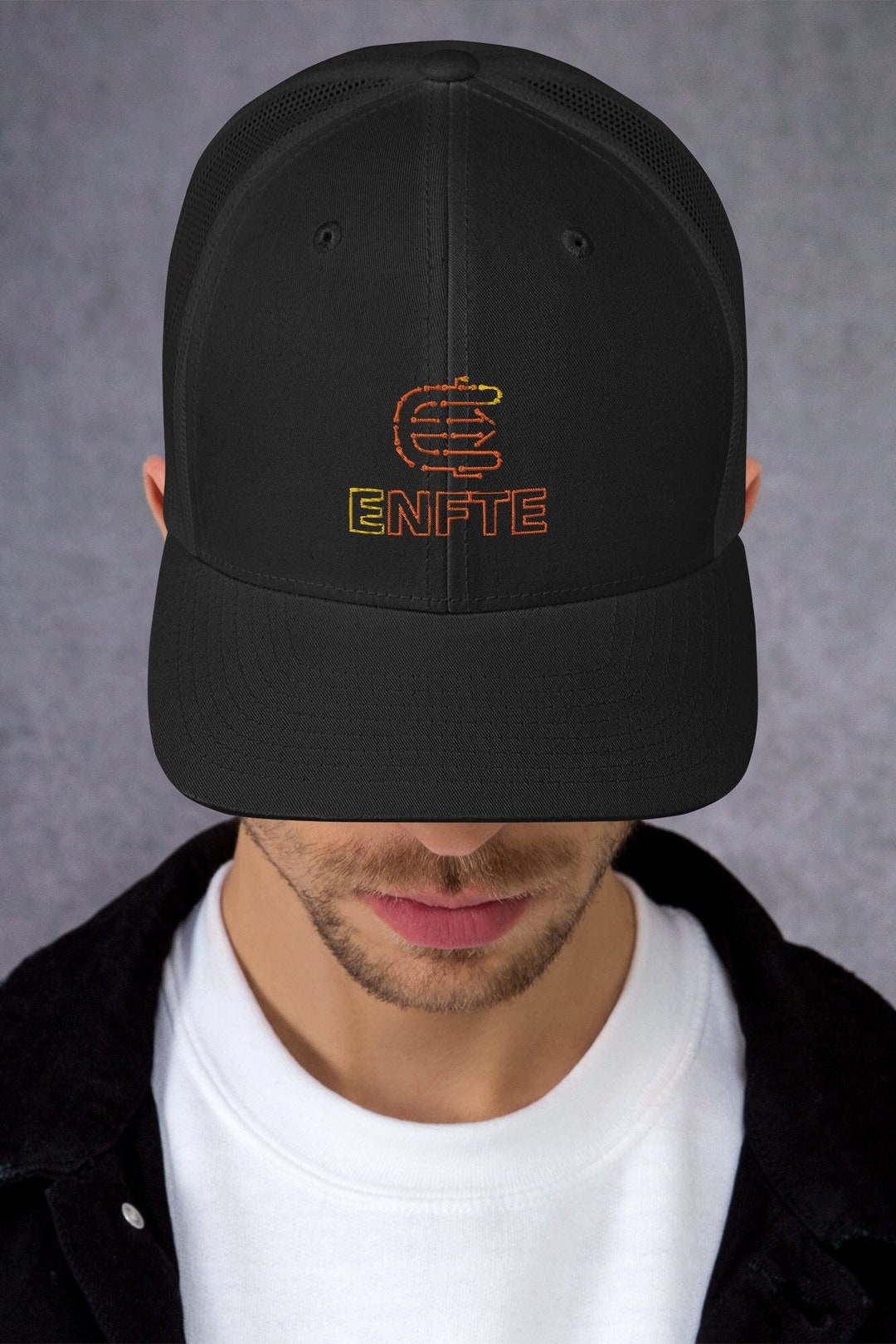 Custom Unisex Trucker Hat Snapback Metaverse Merchandise Styled Men and ...