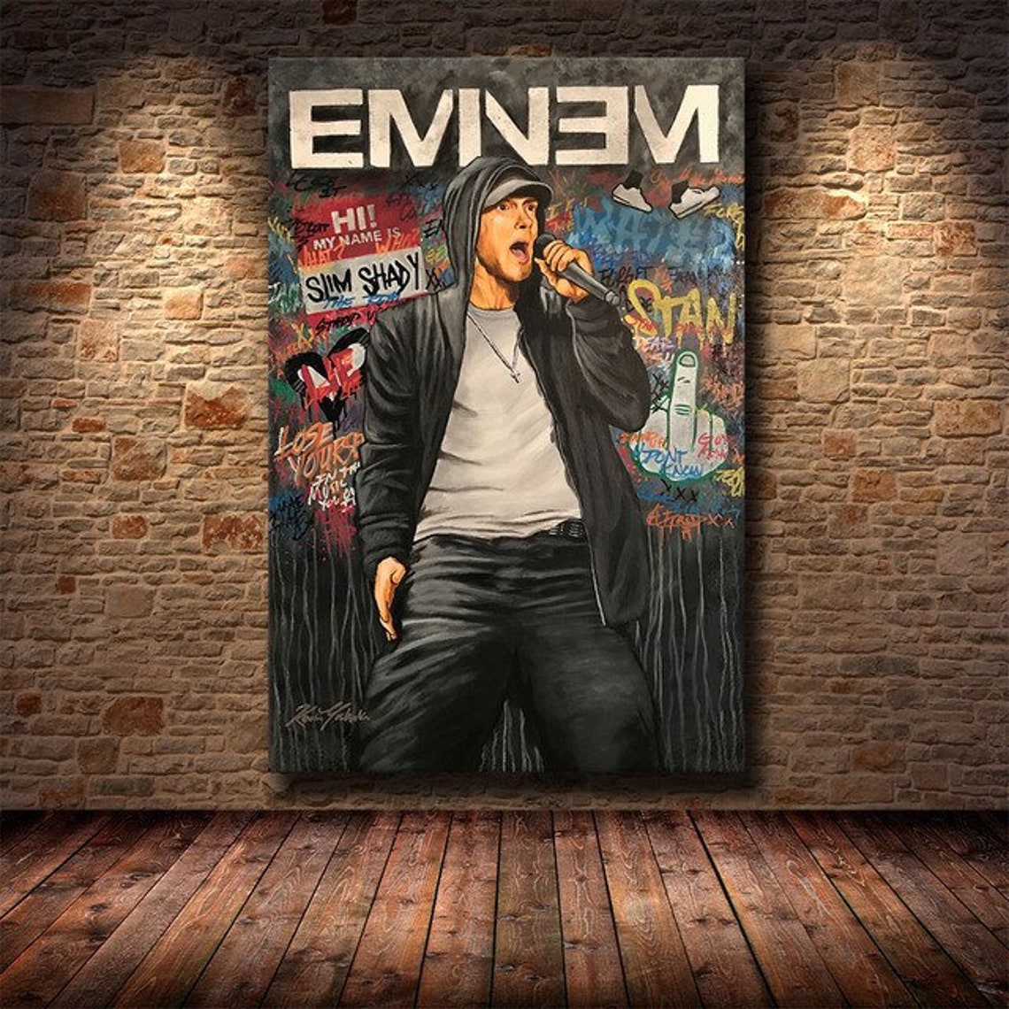 Eminem Canvas Poster Wall Art Wall Decor Canvas Print Home | Etsy