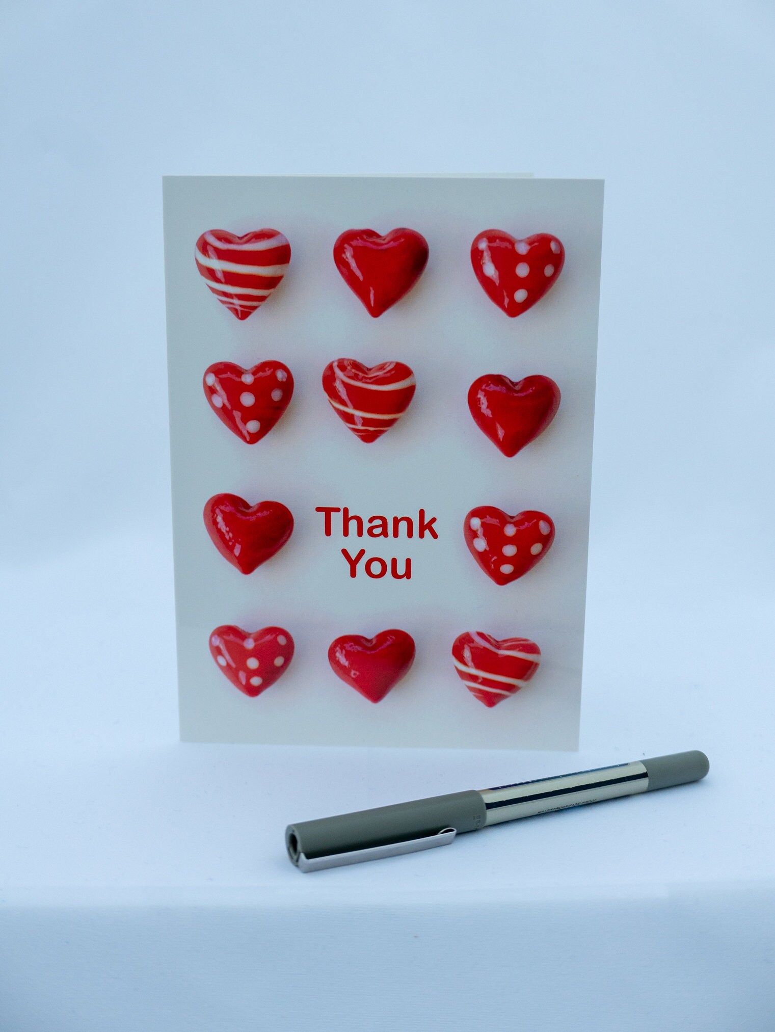 Heart Felt Thank You Card. Blank Inside Size 5 X 7 Inches 178x133 Mm ...