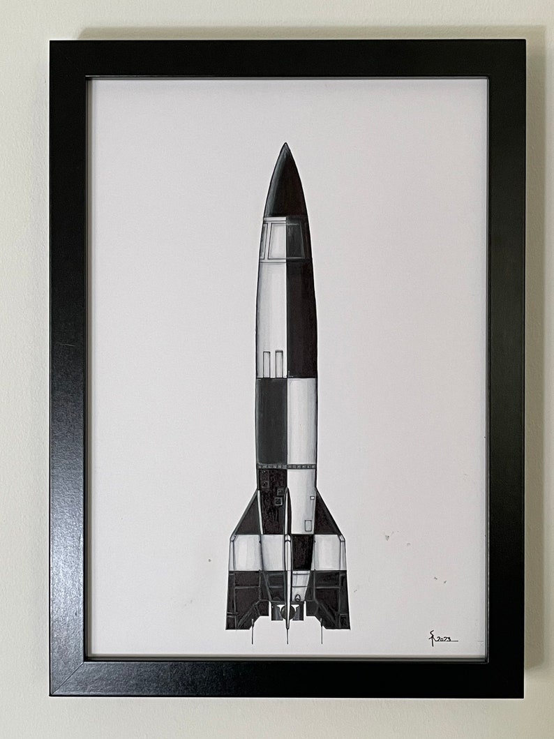 Rocket Poster V2 - Etsy