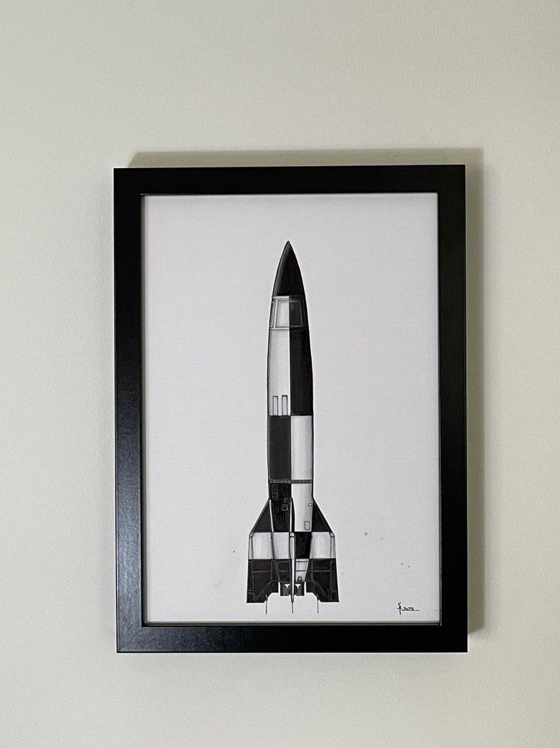 Rocket Poster V2 - Etsy