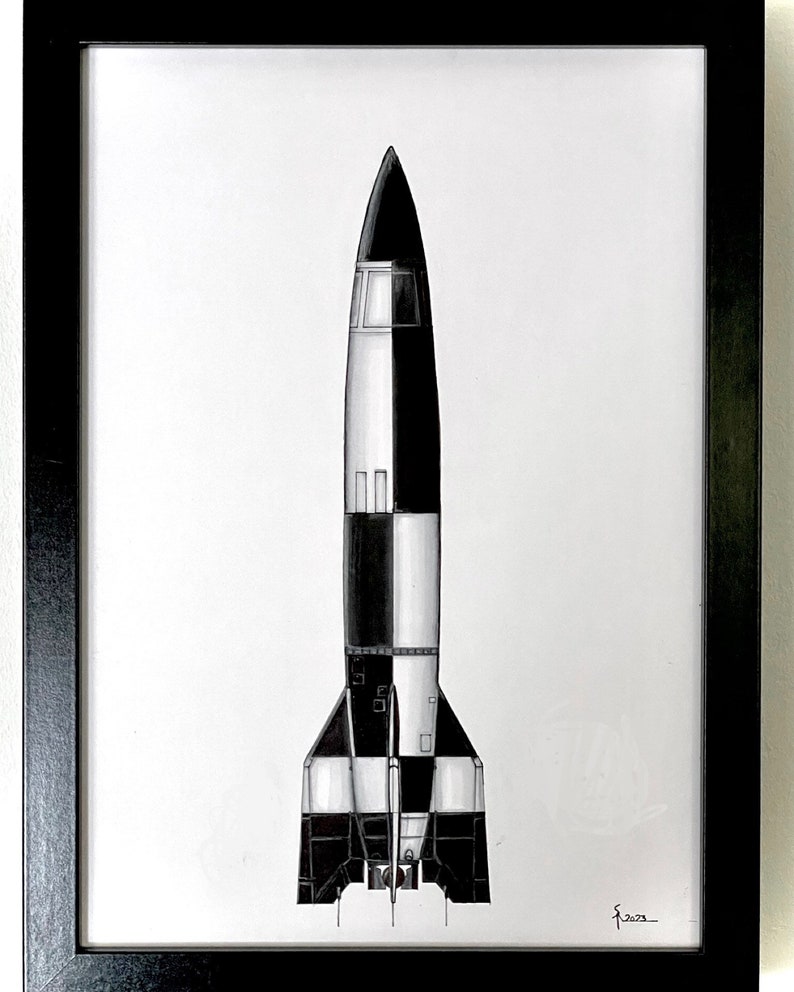 Rocket Poster V2 - Etsy